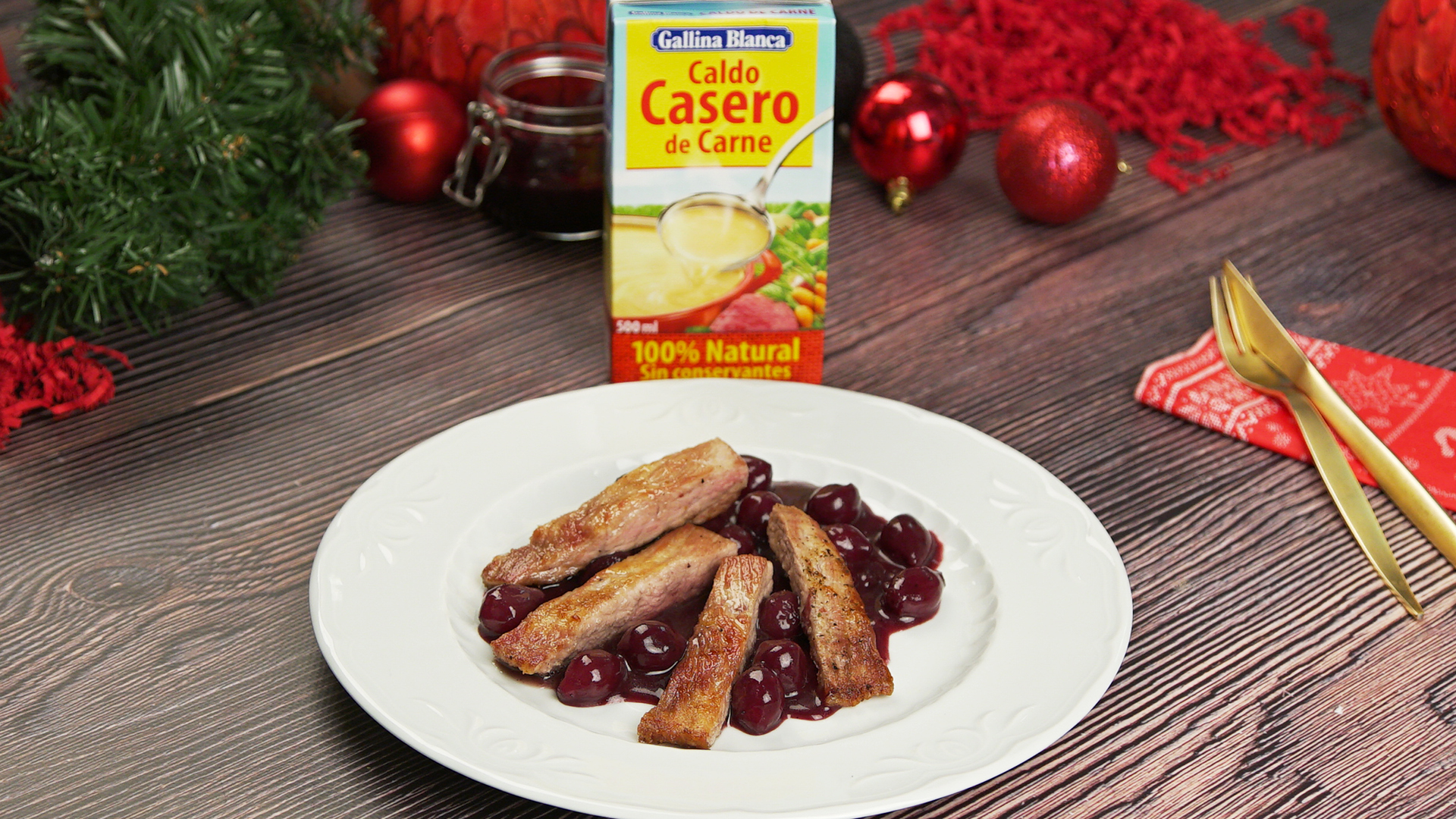 Secreto ibérico en salsa de vino tinto | Recetas Gallina Blanca