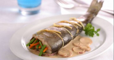 trucha rellena en papillote - Gallina Blanca